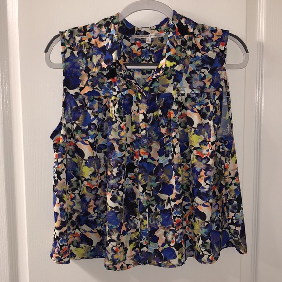 Collective Concepts | Tops | Collective Concepts Floral Cropped Blouse ...